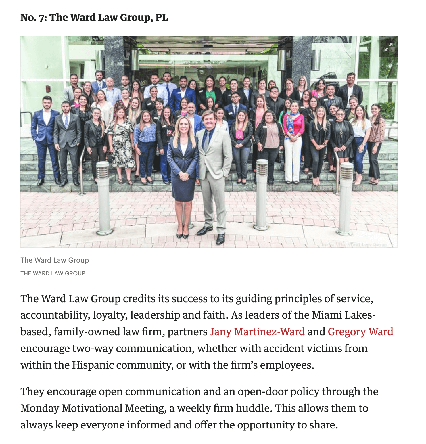 In The Media | The Ward Law Group
