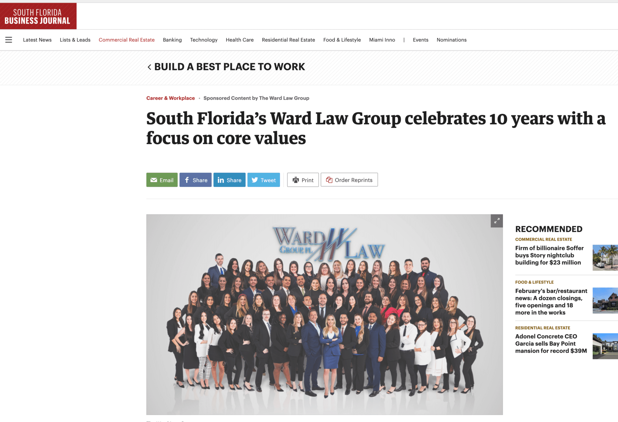 In The Media | The Ward Law Group
