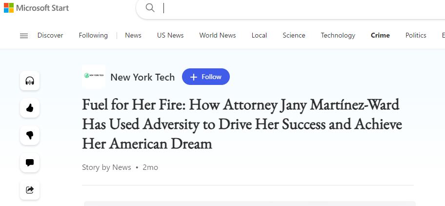 The Ward Law Group's Story - Our Founder Ms. Jany Martínez Ward